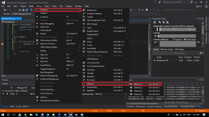 Kỹ thuật debug trên Visual Studio | CppDeveloper