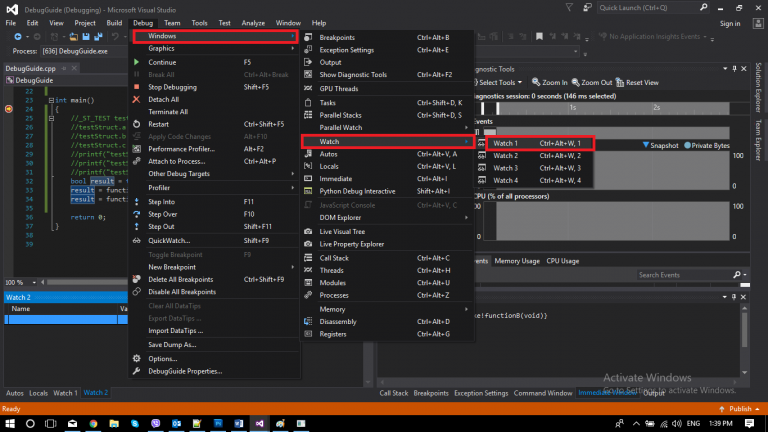 Kỹ thuật debug trên Visual Studio | CppDeveloper